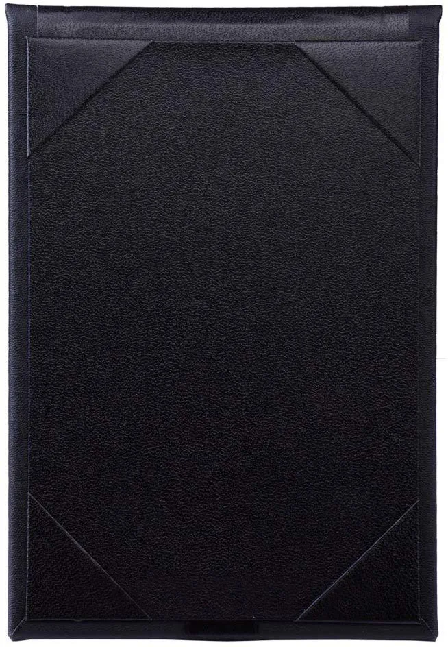Leatherette Table Tents Menu Holders Triangle Black Pu Leather Menu ...