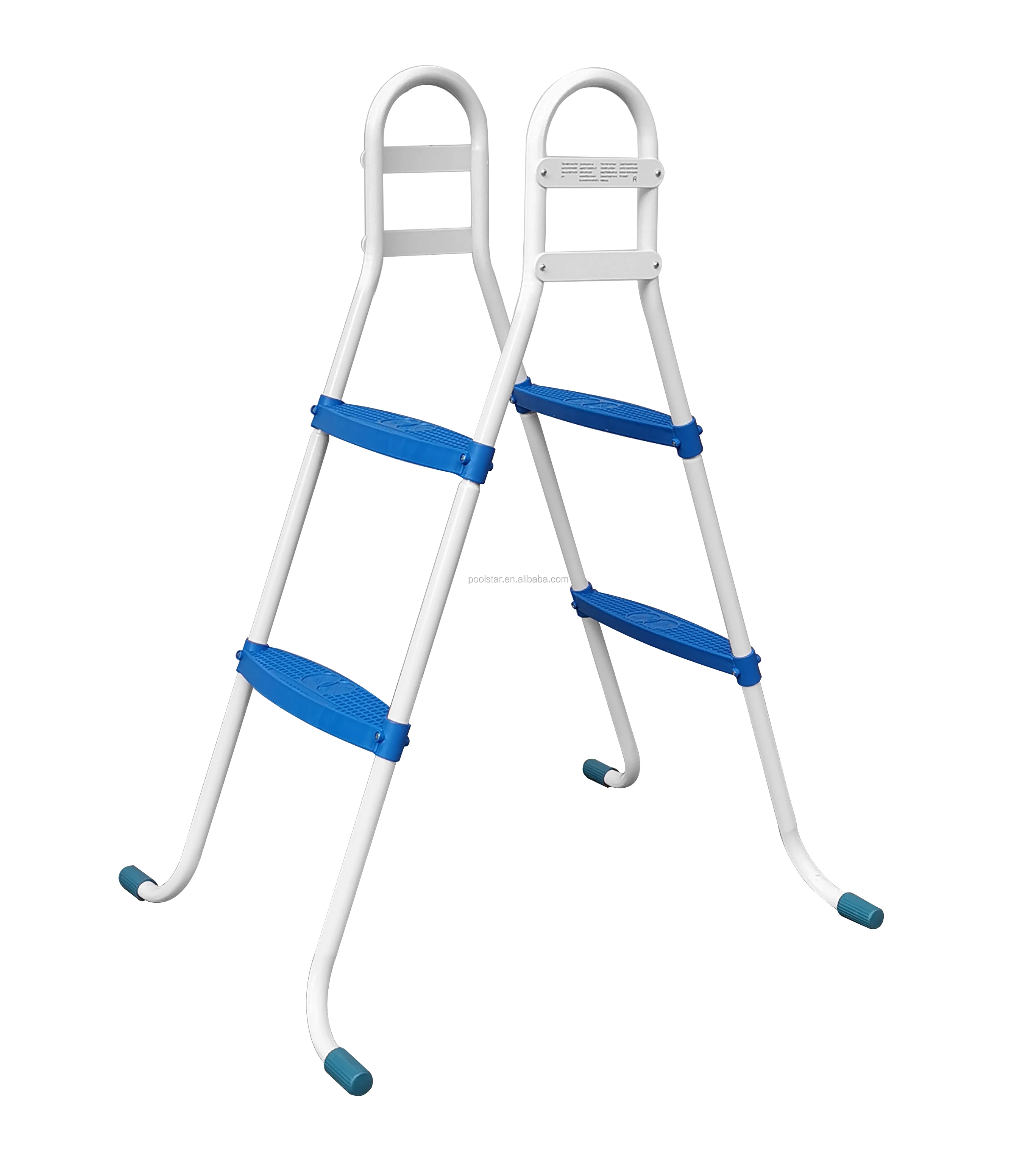 Above Ground Swimming Pool Ladder With Barrier A Frame Galvanized Steel ...