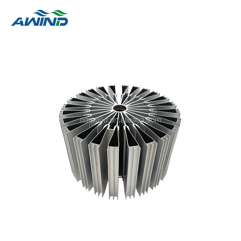 Aluminium Large Led Cub Round Heatsink With Copper Heat Pipe Heat Sink ...
