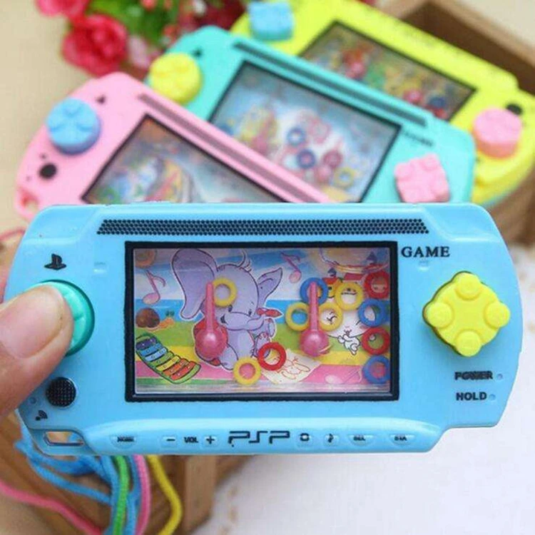 Mini Handheld Game Console - Squeeze Plastic Water Ring Game Toys Gifts ...
