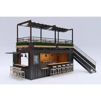 20ft 40ft Folding Shipping Container Coffee Shop Luxury Shipping ...