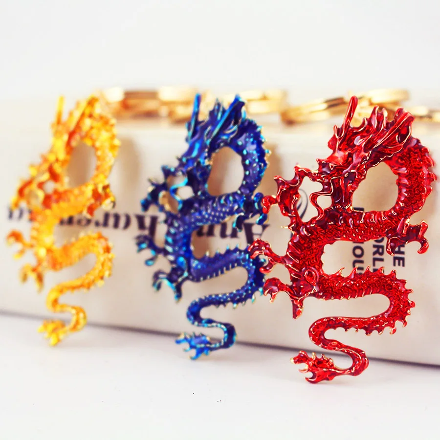 Chinese Dragon New Year Keychain Dragon Ornament Gift Keyring for Key ...