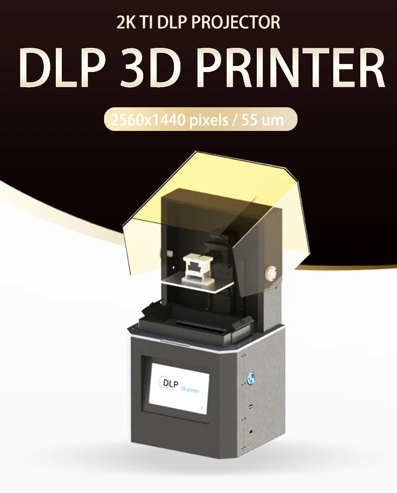 2K DLP 3d Printer for Jewelry 144x81x120mm Desktop 3d Printer for ...