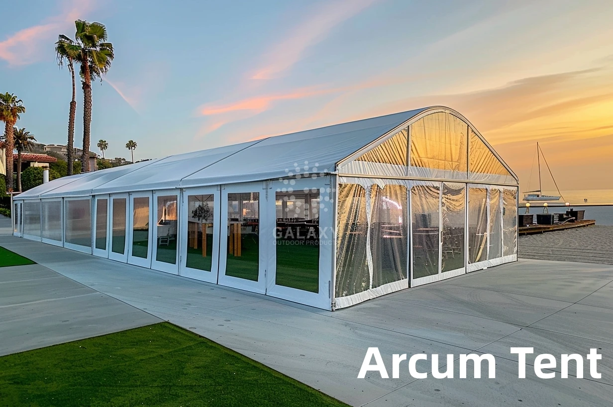 Metal Structure Arch Roof Aluminum Structure Tent Luxury Arcum Tent ...