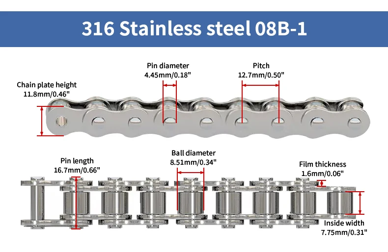 Factory OEM Single Pitch Roller Chains a Series Simplex 10A 35B ...