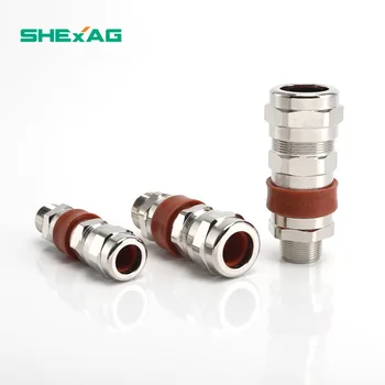Atex Iec Eac Certificated Brass Cable Gland Explosion-proof Double ...