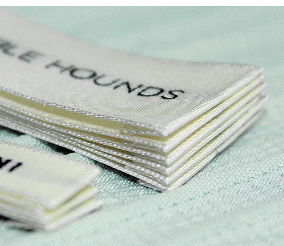 Custom Twill Woven Label With Your Own LOGO Clothing Fabric Tags ...