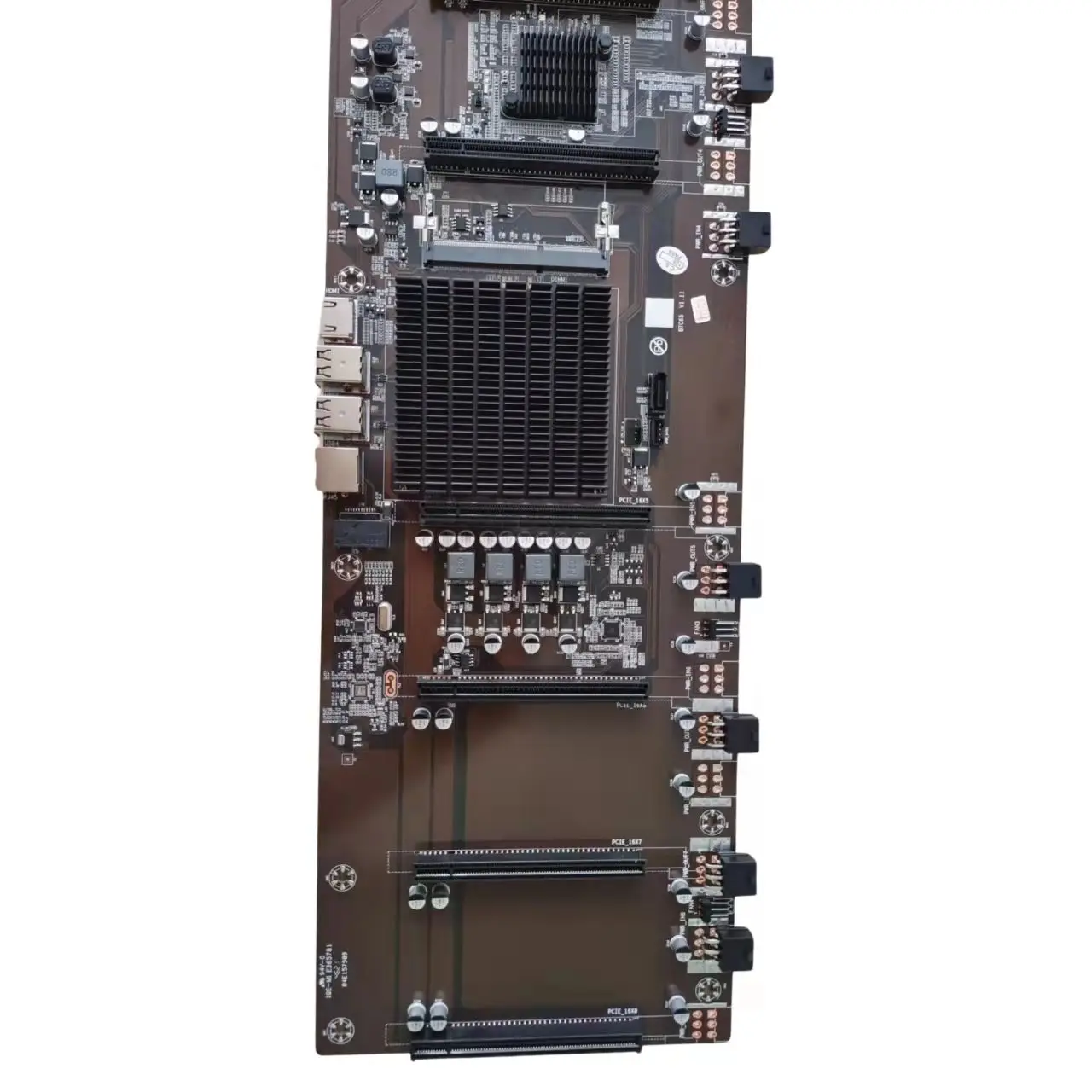 8 Gpu Motherboard B65 Hm65 Bga1023 Slot Multiple Graphics Cards 67mm ...