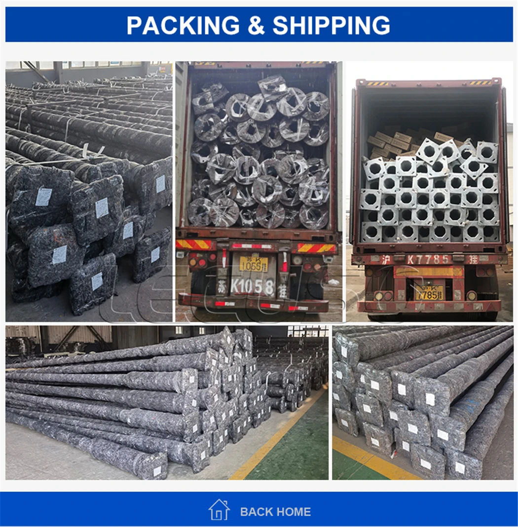 6m 8m 9m 11m 12m Electric Steel Power Utility Pole In Philippines ...