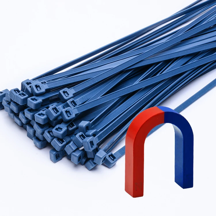 FSCAT Plastic Magnetic Metal Detectable Cable Nylon Wire Ties 3.6*200mm ...