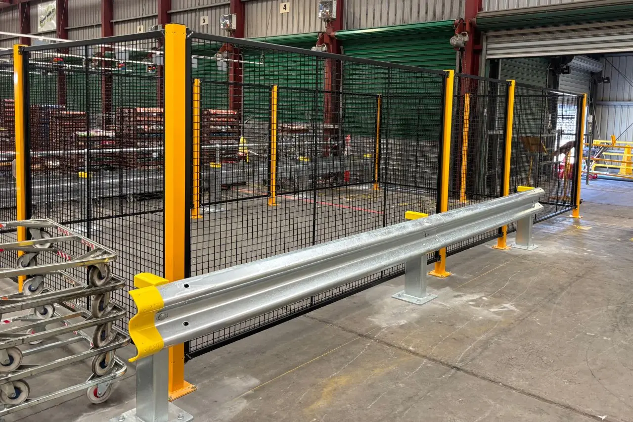 Industrial Factory Heavy-Duty Security Fence Barrier Machine Protection ...