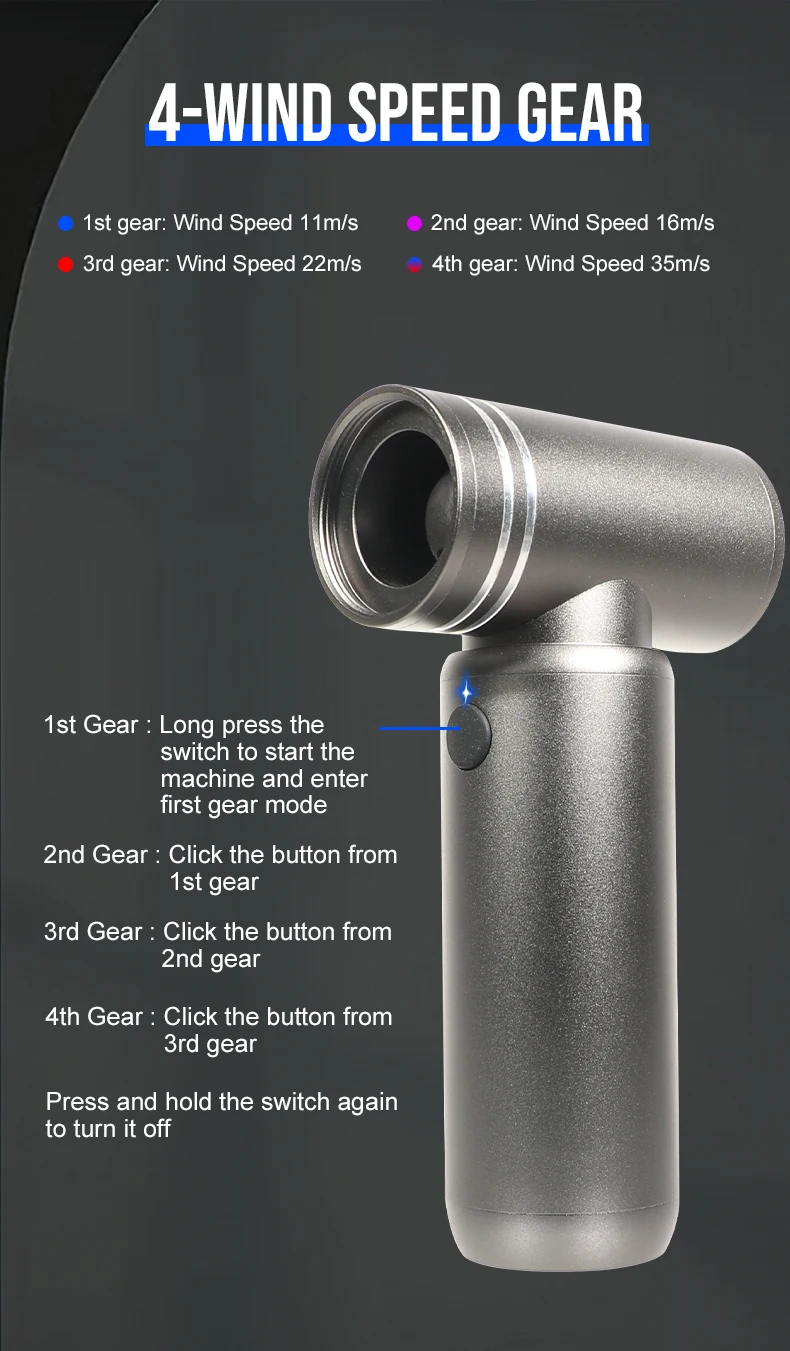 KooFex BLDC Pro Mini Jet Turbo Fan Multifunctional Hair Blow Dryer ...