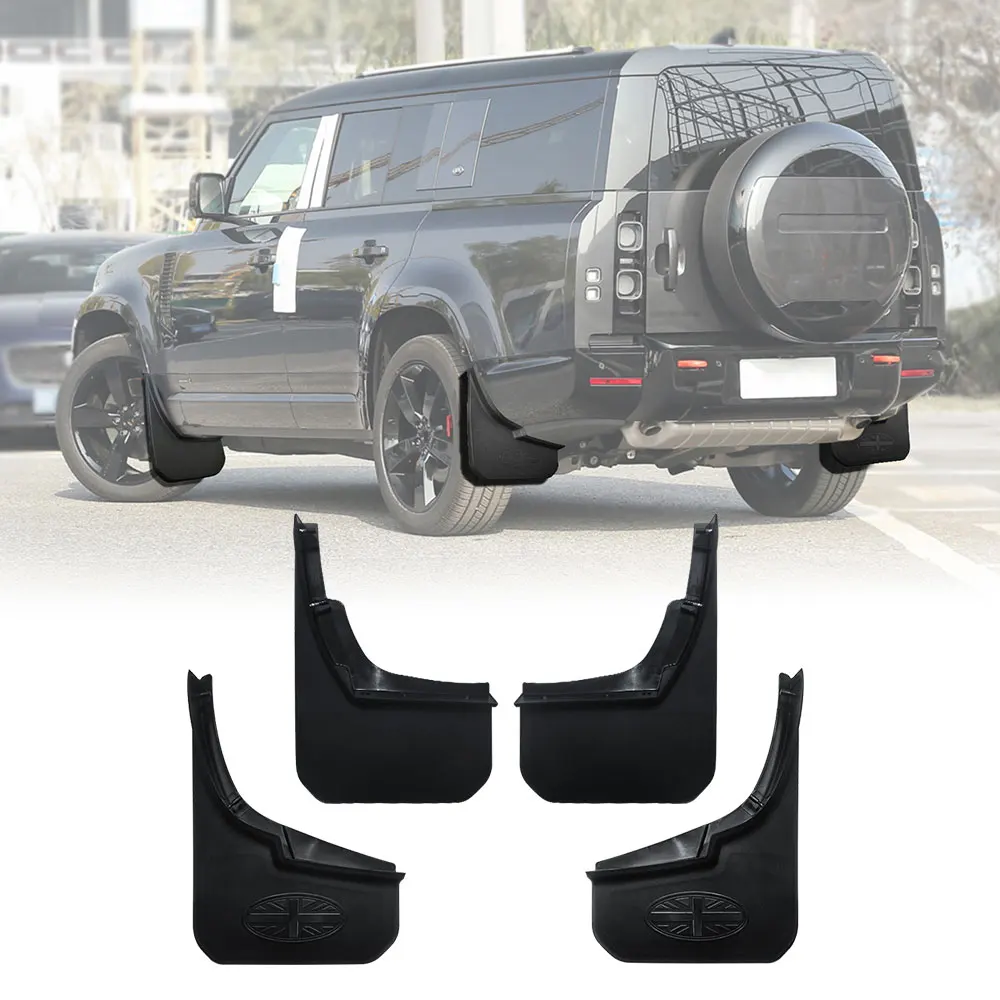 Car Body Kit Front Rear Wheel Mud Flaps ABS Mudguards For Land Rover ...