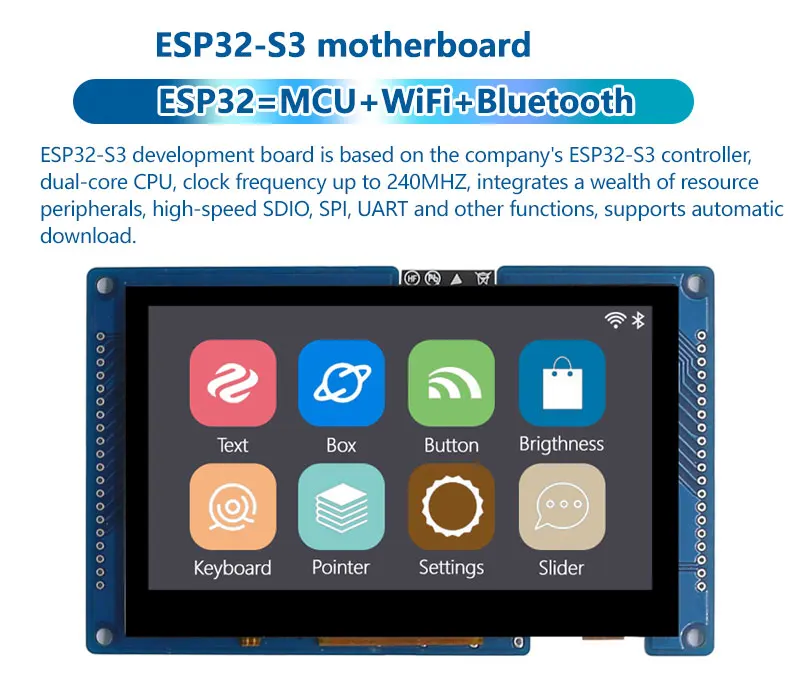 ESP32-S3 4 Inch Touch Display Development Board 480x480 Screen LX7 Dual-core Processor 16M Flash ...