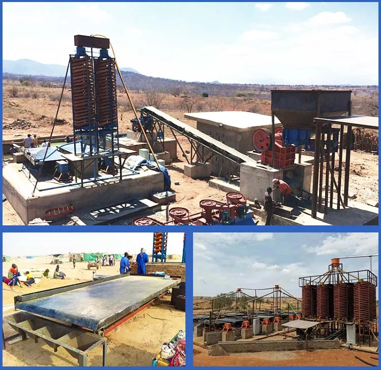 1-3TPH Portable Mini Gold Gravity Hard Rock Mining Plant