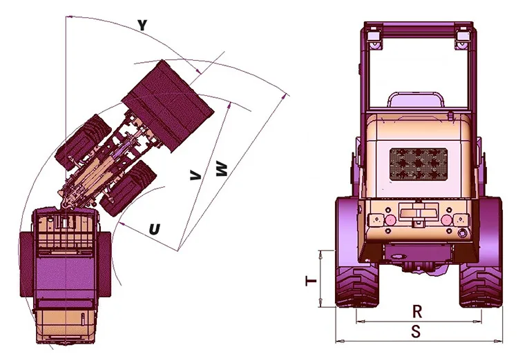 New Design Articulated Small Front End Wheel Loader Dy50 - Buy Wheel ...