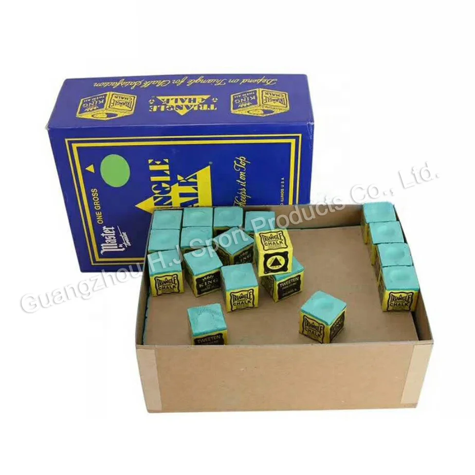 Pool Cue Chalk - 144 Pieces per Box for Snooker & Billiards