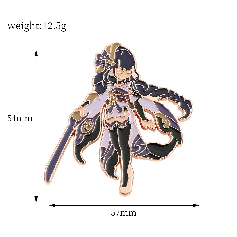 Wholesale Anime Genshin Impact Game Characters Metal Badge Anime Pins ...