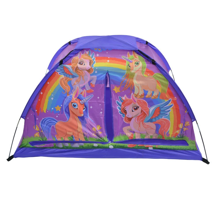 2020 New Design Bed Tent and Night Light Sets Kids Bed Dream Tent Unicorn Bed Play Tent