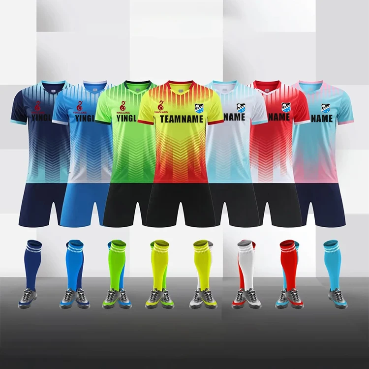 Training Wear For Summer Custom Sublimation Soccer Uniform Design ...