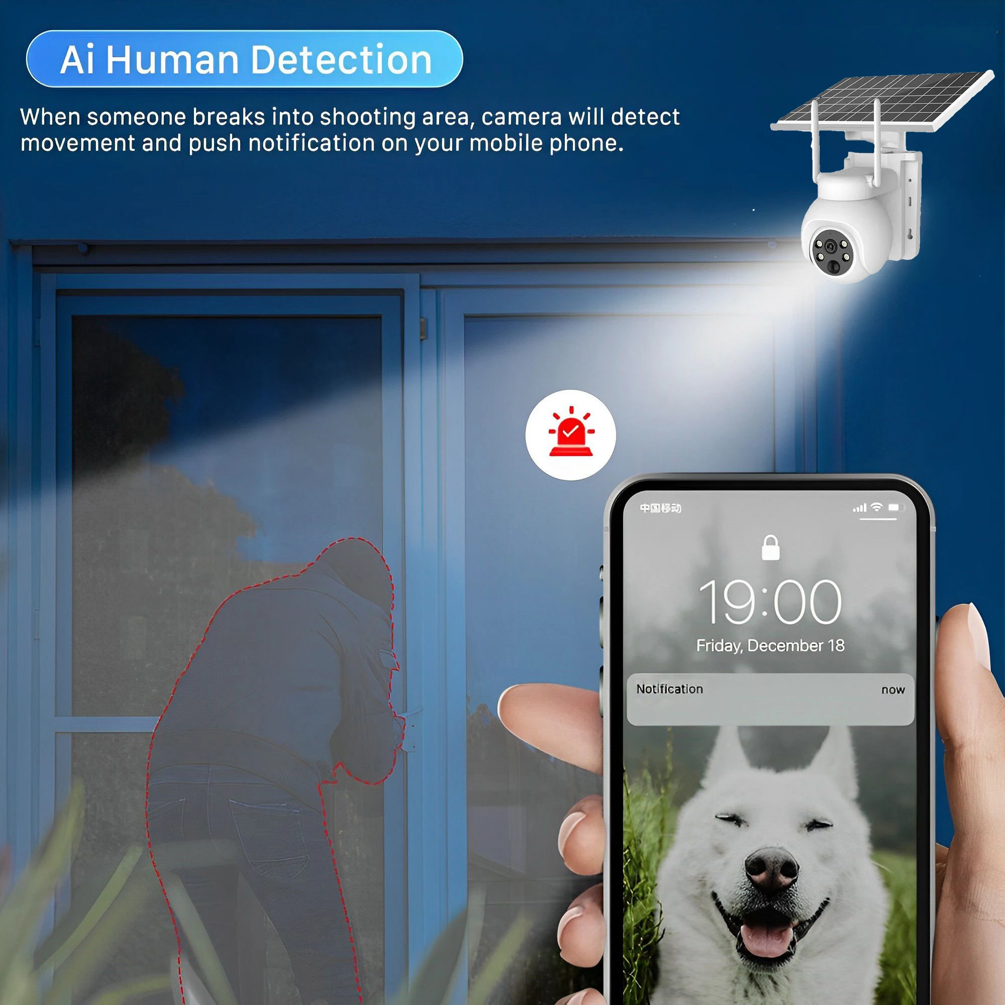 Factory 2mp 4g Solar Ptz Camera Low Power Battery Dome Outdoor Security ...