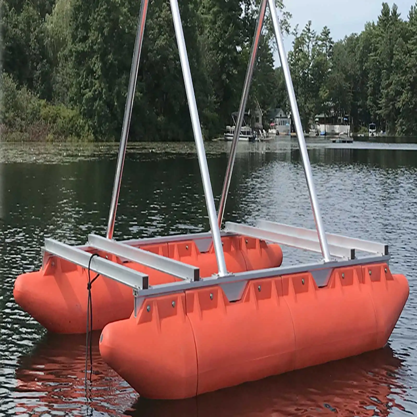 Diy Heavy Duty Pontoon Float Pontoon House Floating Pontoon Working ...