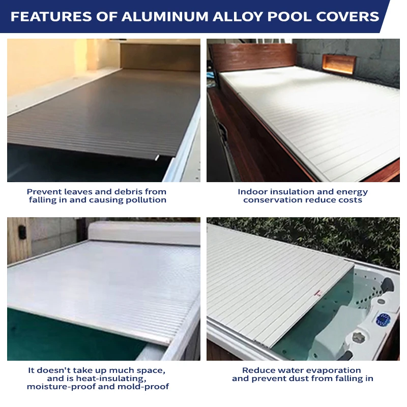 Track Automatic Rolling Shutter Electric Pool Cover Pool Motor Custom ...