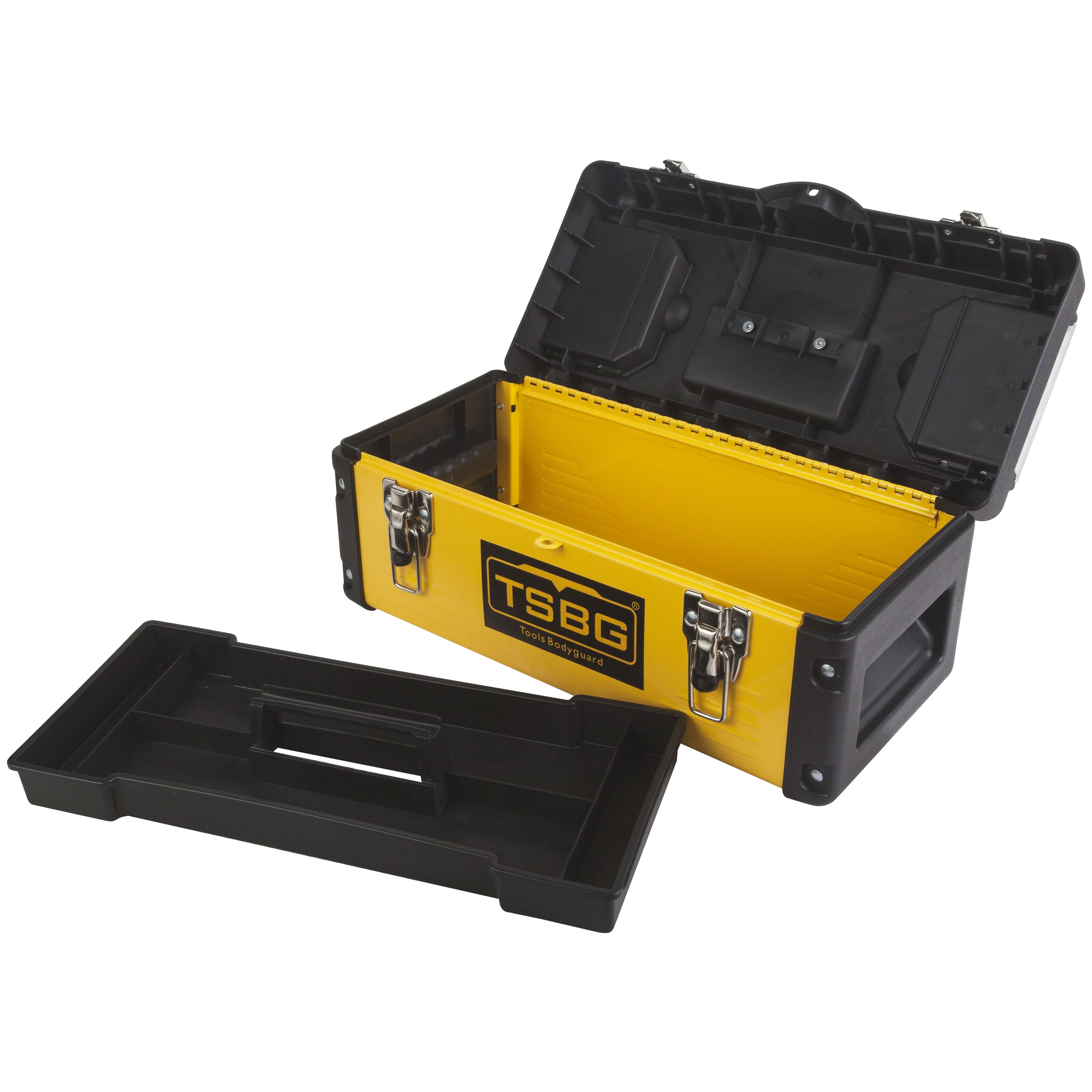 Portal Tool Box Yellow Color Metal Tool Box Iron Tool Case 16inch ...