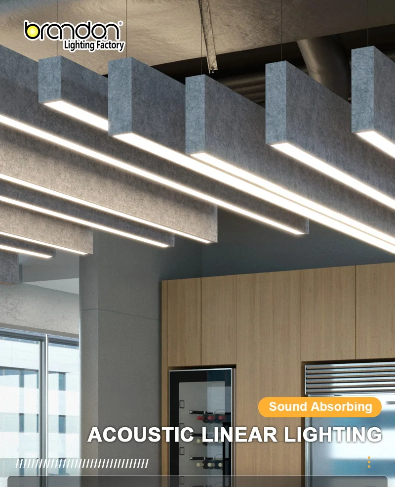 Brandon Linear Lights Commercial Designable Shape Led Acoustic ...