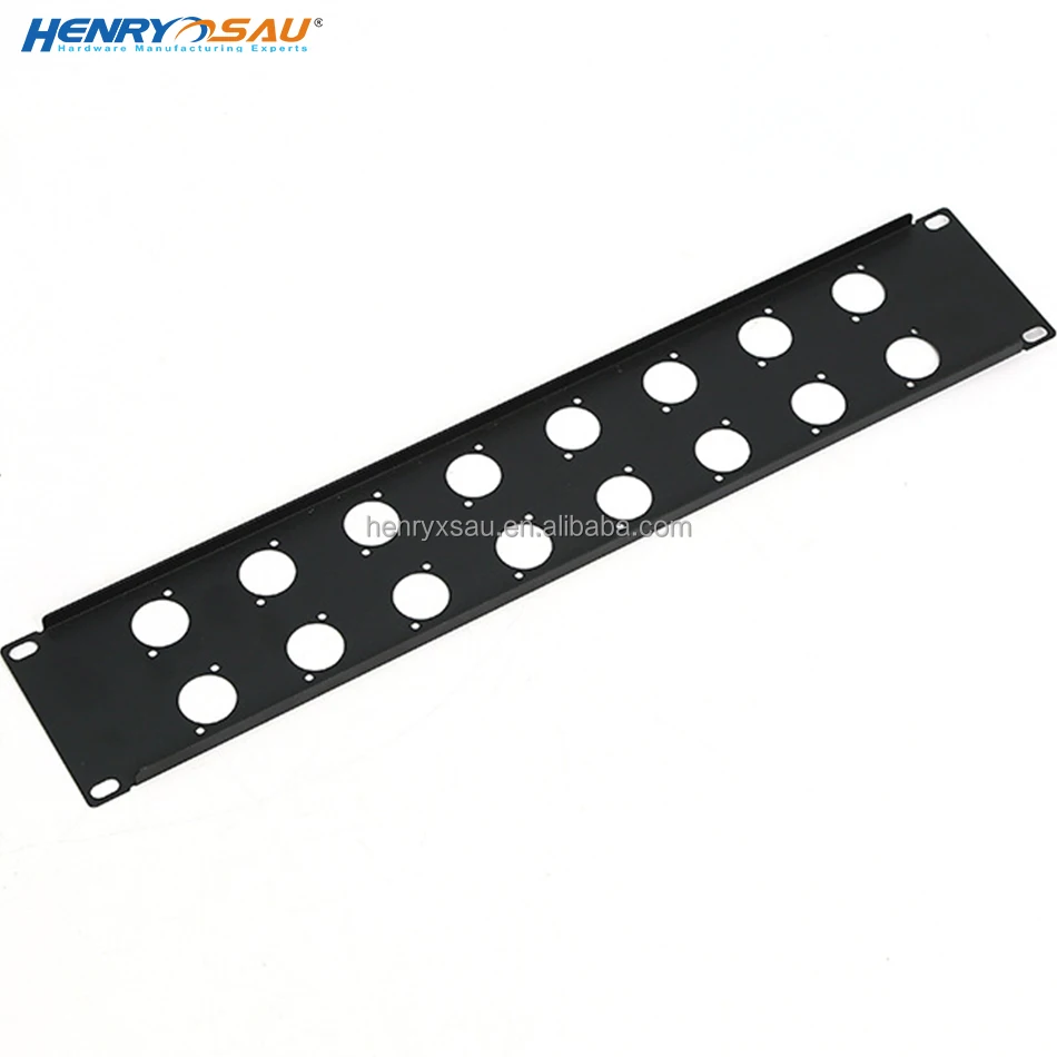 Round Hole 2u Panel Network Cabinet Accessories Cabinet Backplane 24 ...