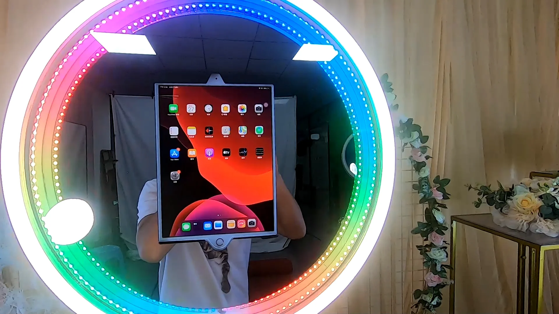 Round Magic Wedding Ring Light Beauty Selfie Roamer Ipad Photobooth ...