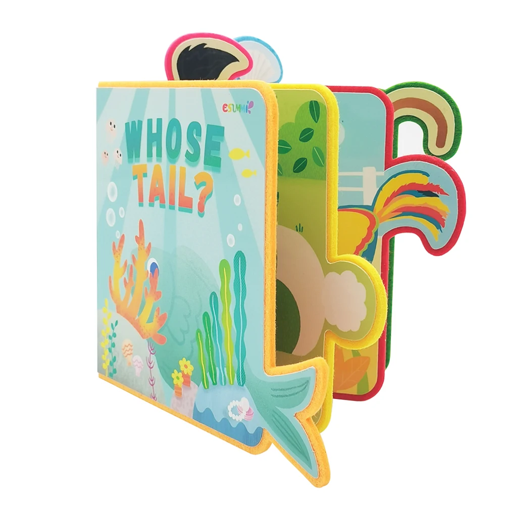 NEW Animal Tail Felt Board Book Educational Busy Book for Kid Child ...