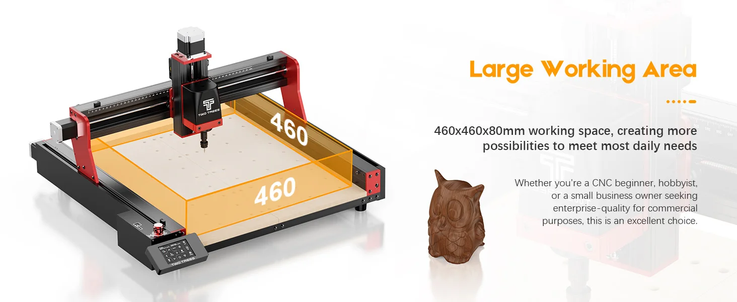 TWOTREES 4 Axis TTC450 Pro Desktop Cutting Machine Mini Cnc Router ...