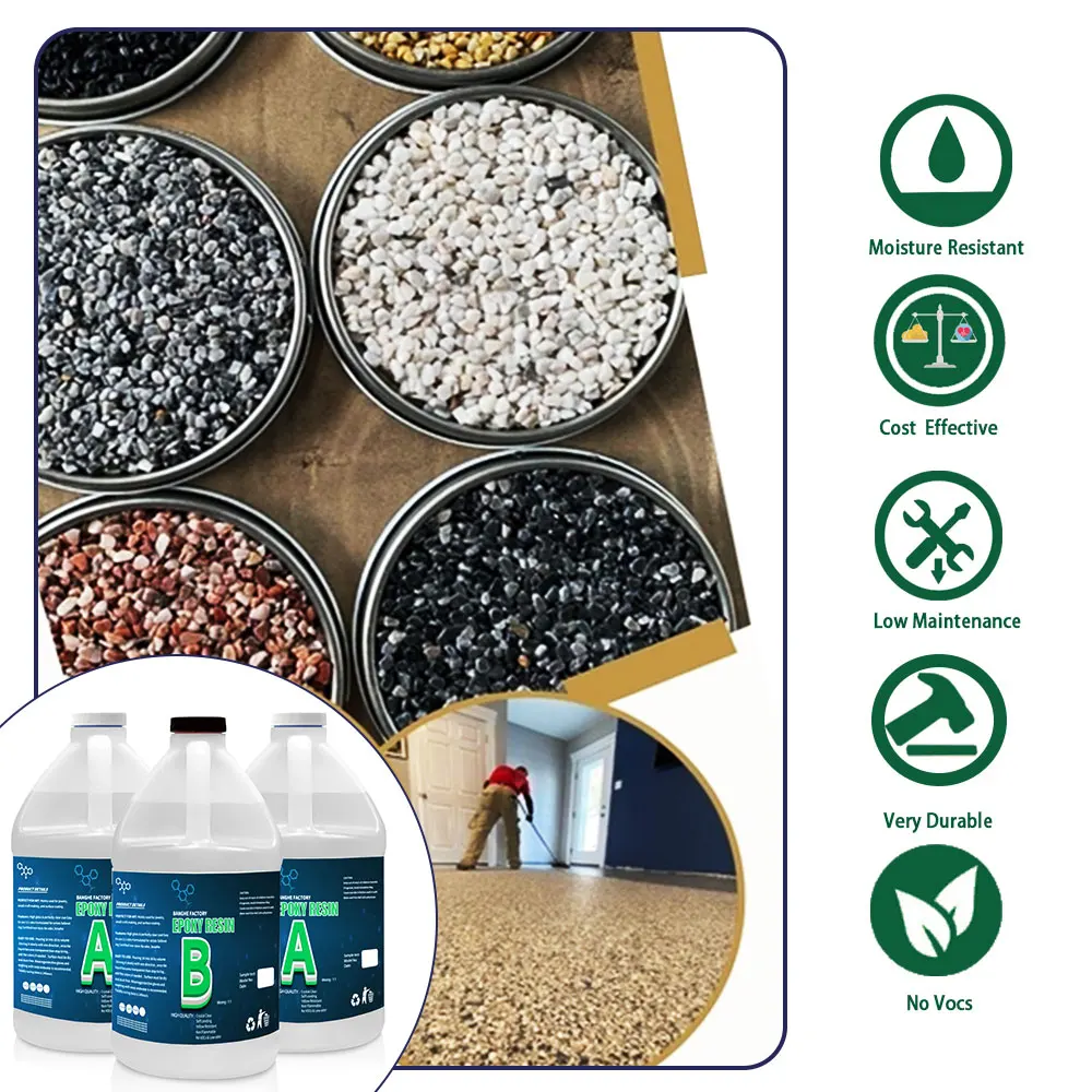 Premium Epoxy Resin for Stone Floor Coating & Driveway Paving