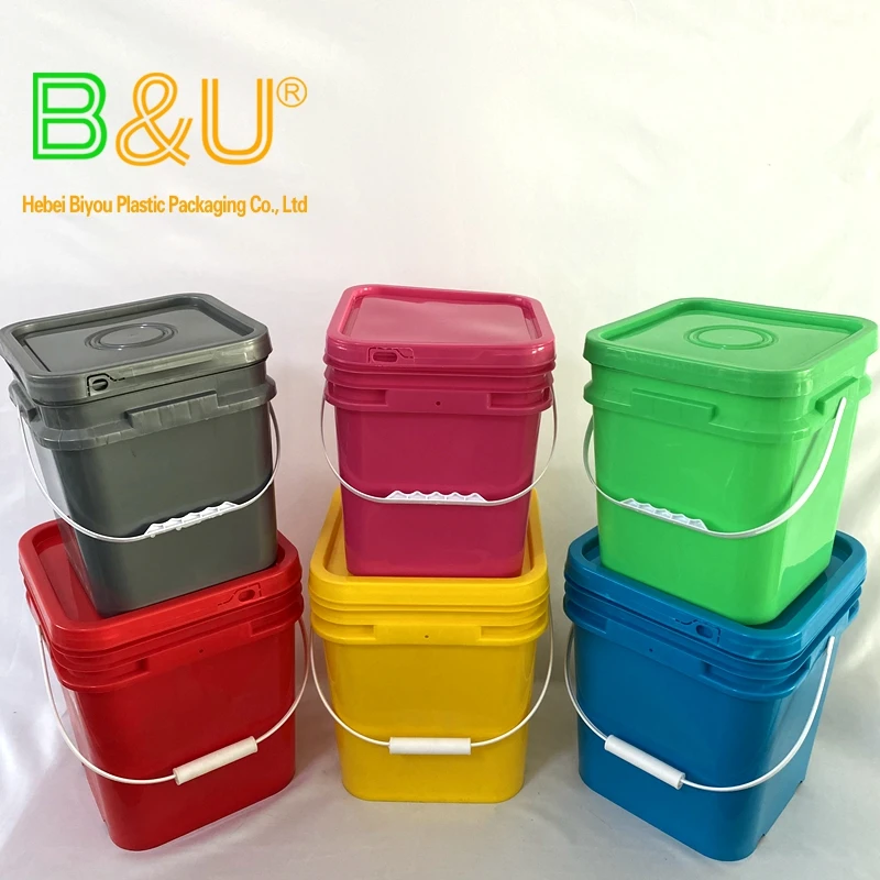 Popular Product Square Plastic Bucket 5l-25l Can Be Customized Color ...