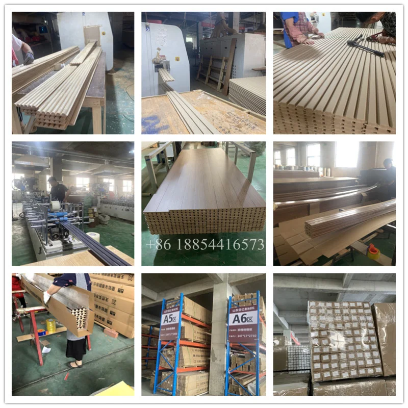 Cladding Wood Wall Panel PVC Wall Panel Mdf Slat Wood Cladding Fluted ...
