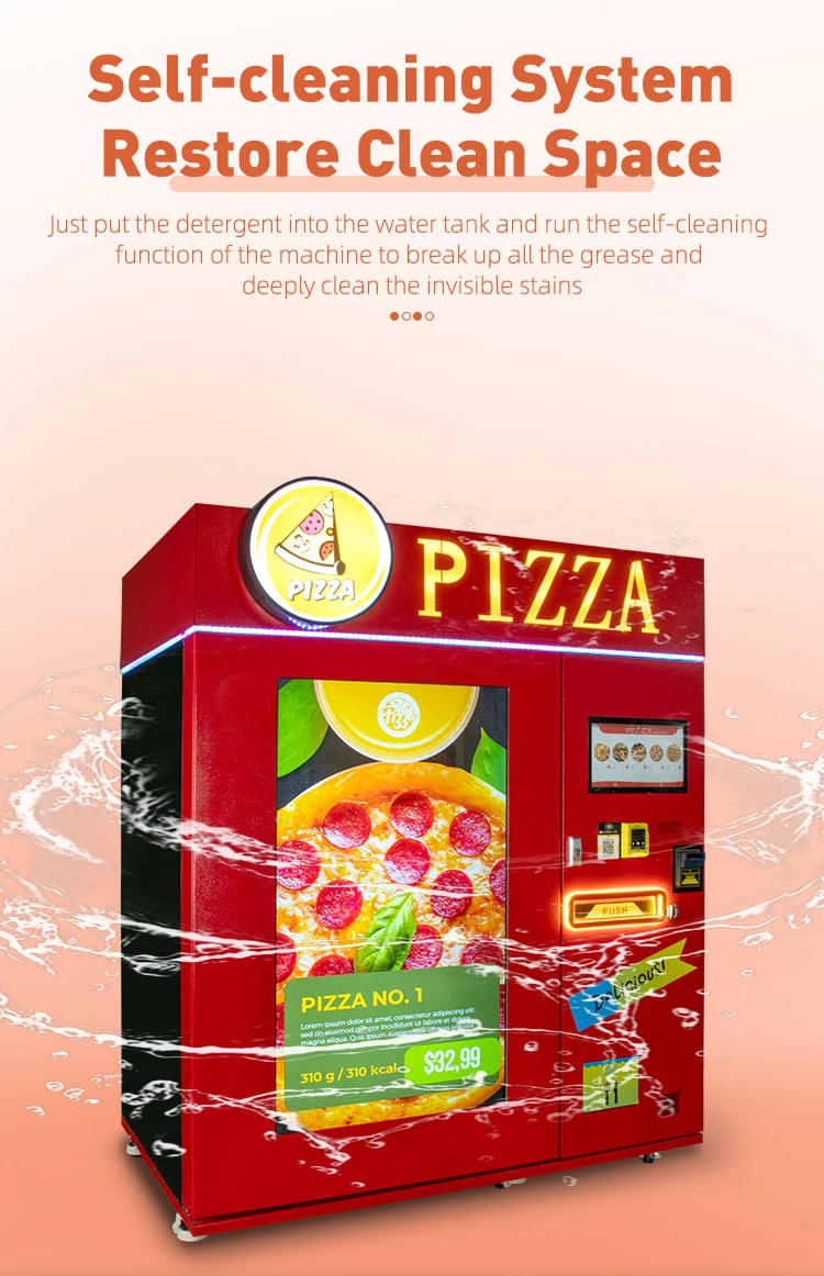 Robot Pizza Vending Machine - Fast Food Fully Automatic
