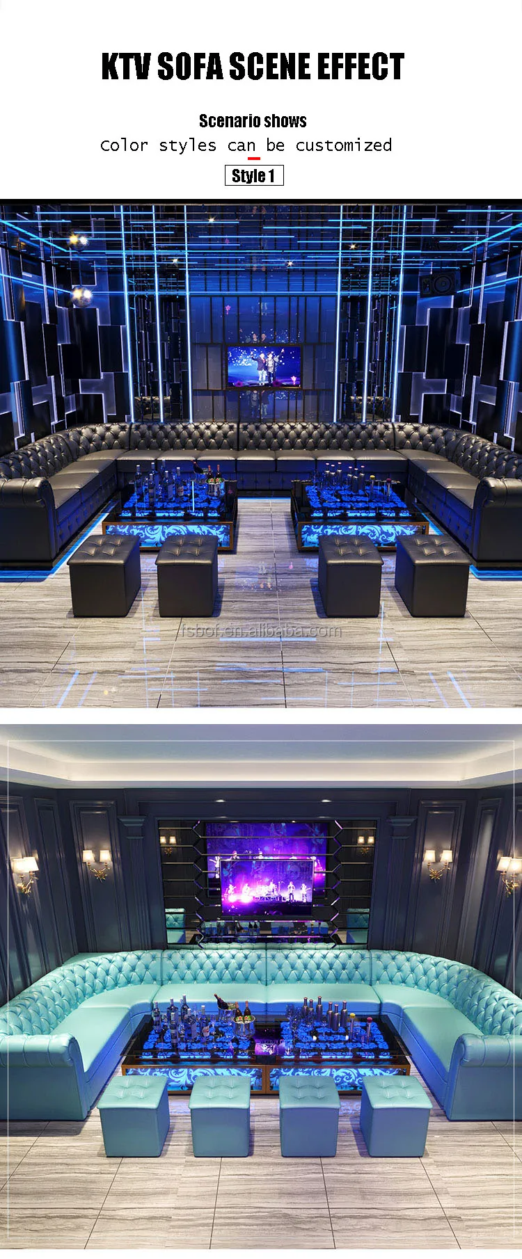 맞춤형 Ktv U 자형 소파 부스 고급 댄스 홀 소파 노래 가라오케 바 소파 및 Led 나이트 클럽 커피 테이블 - Buy 맞춤형 Ktv 특별 빛나는 커피 테이블 대리석 ...