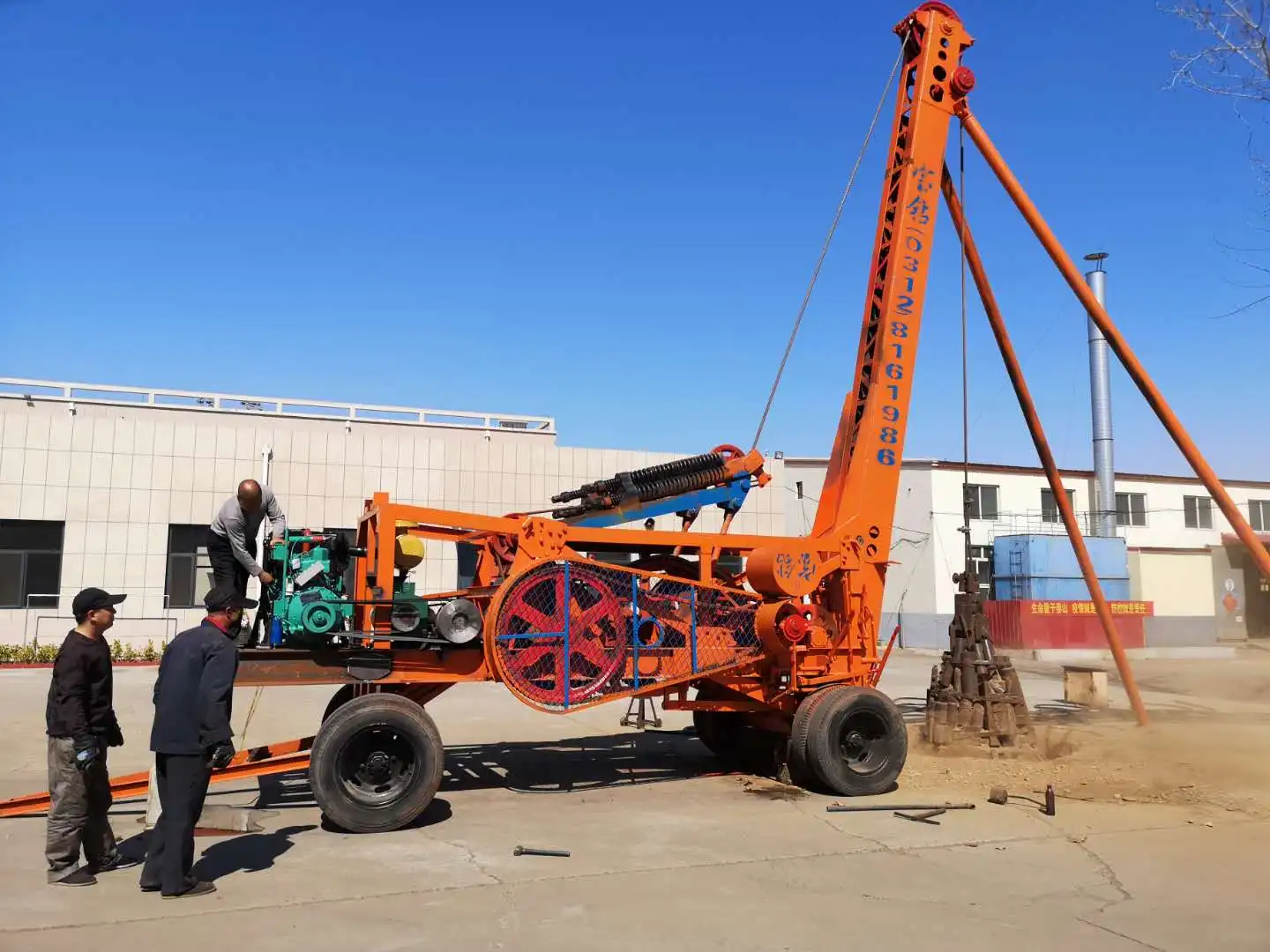 Big Cable Percussion Drilling Rig For Sale - Buy Cable Laying Drilling ...