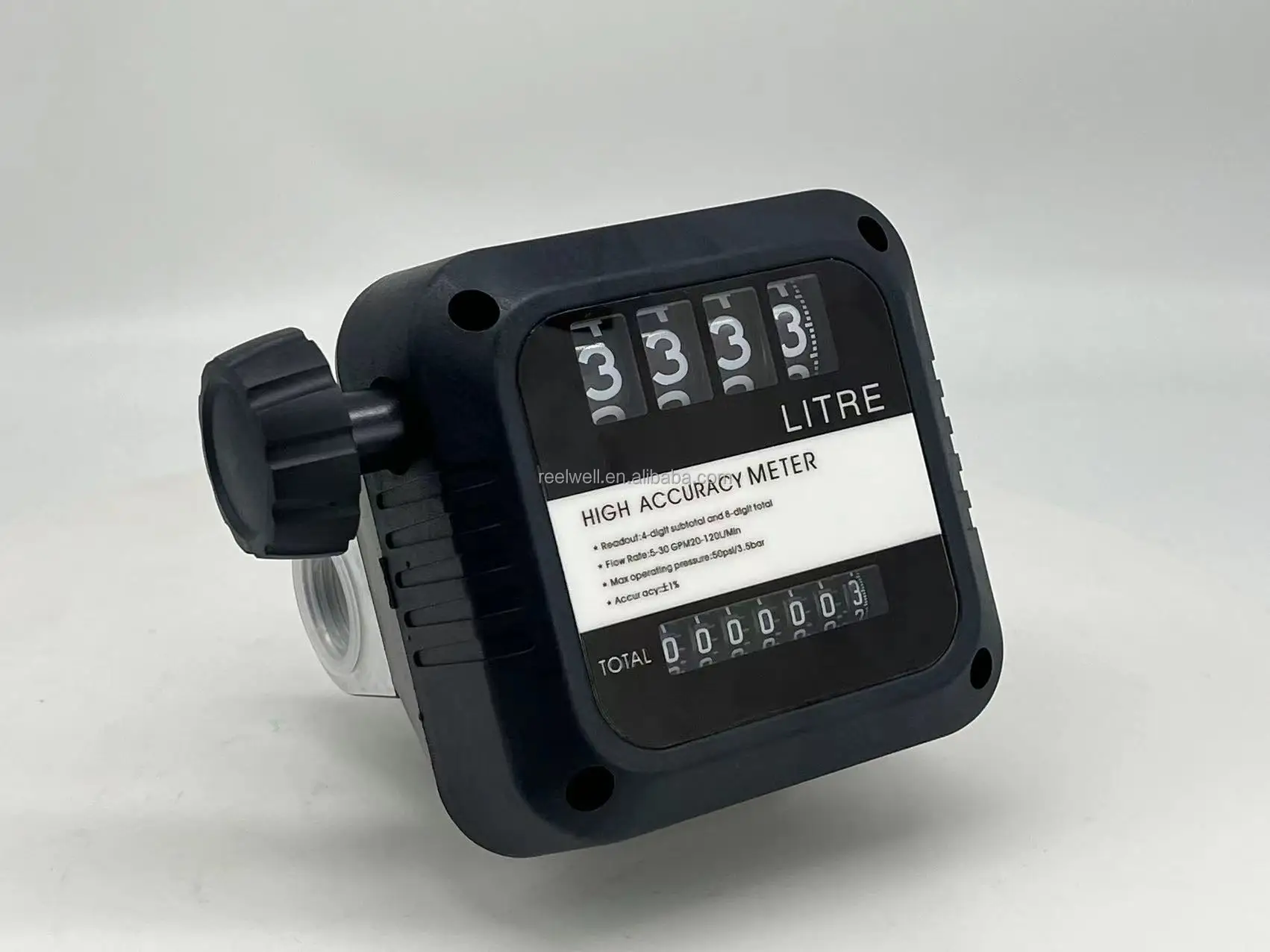 Customized Diesel Fuel Flow Meter 4 Directions Oval Gear Meter - Buy ...