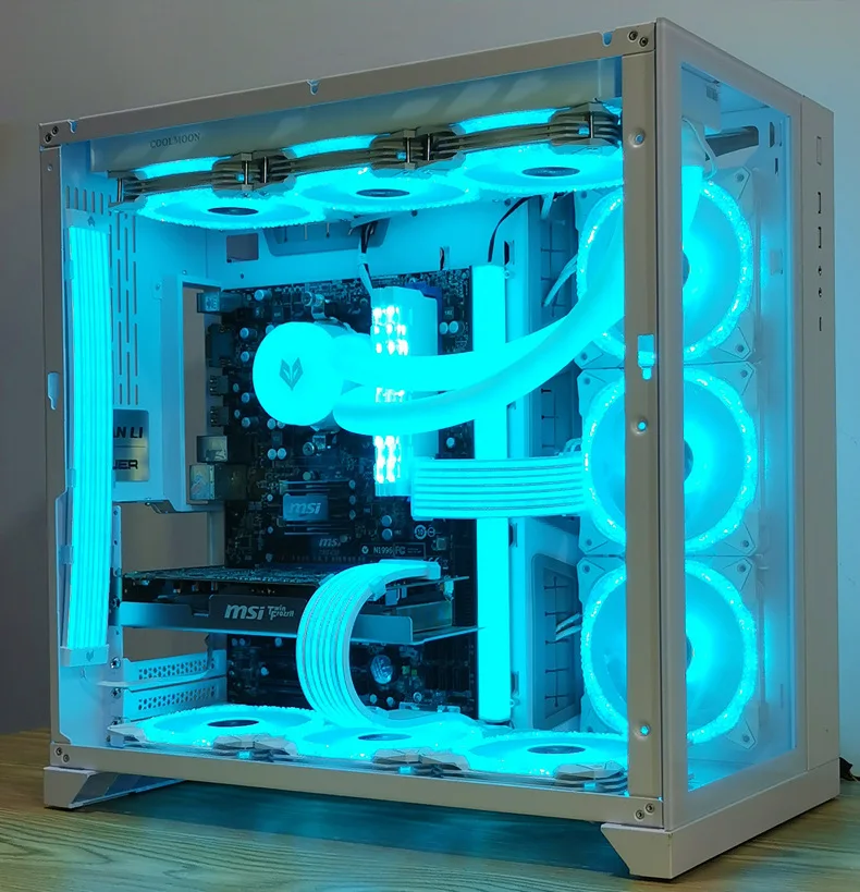 Pc Case Psu Extension Argb Cable Neon Color Line Rgb Extension Cable ...