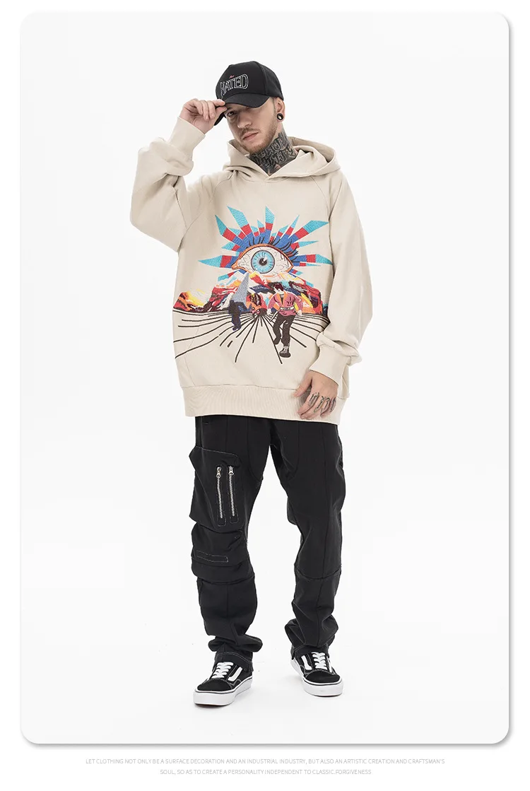 High Quality Custom 100% Cotton For Men Hip-hop Men Clothing ...