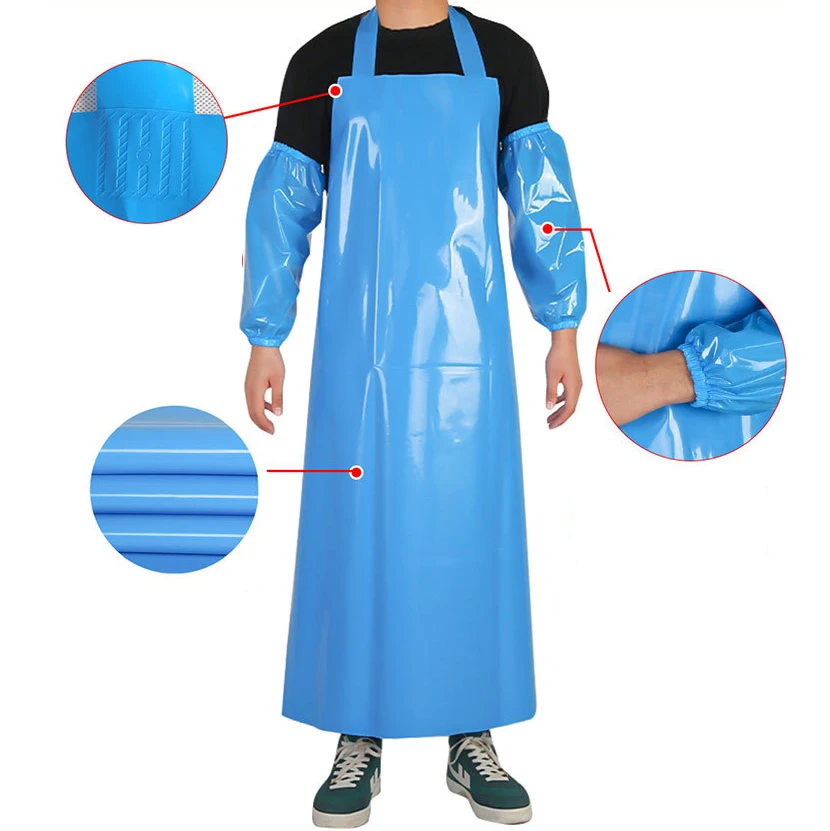 Wholesale Food Processing Butcher Work Apron Anti-Fouling Vinyl TPU ...