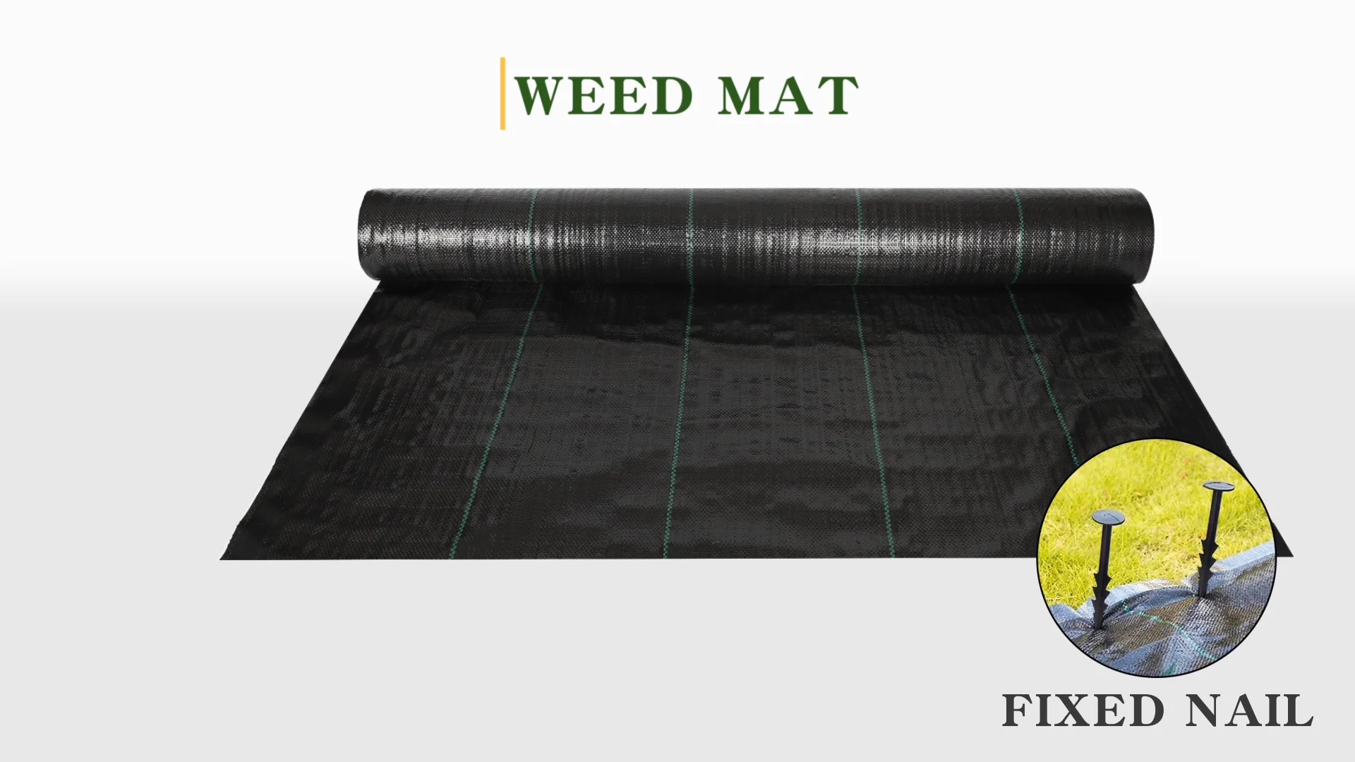 Pp Pe 100g 120g 130 110g Black Plastic Mulch Pp Weed Barrier Mat/woven ...