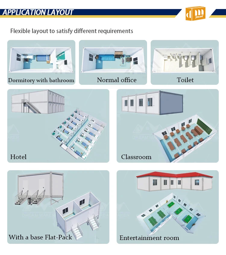 Dreammaker Prefab Detachable Casa Armable Living Container Hotel ...