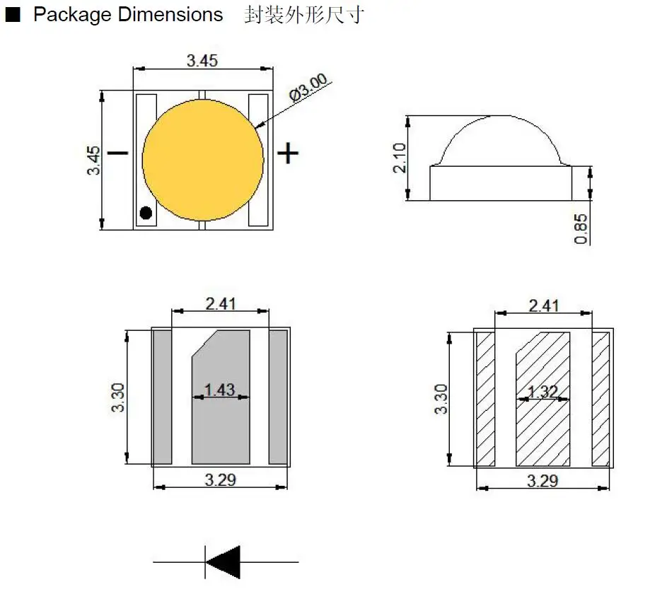 Ceramic 6000K Ra80 Epistar Bridgelux Epileds 1W 3W 5W 10W
