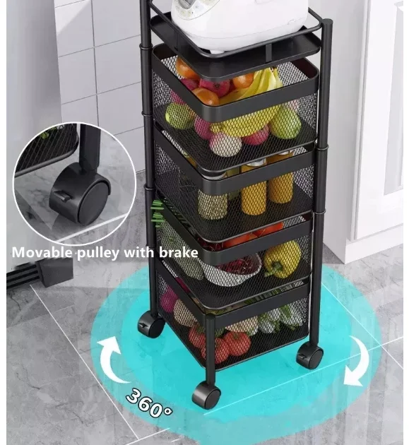 Kitchen Rotating Shelf - Save Space & Organize Efficiently