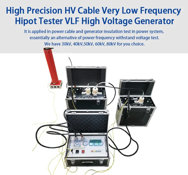 High Precision Very Low Frequency Hipot Tester Vlf High Voltage Tester ...