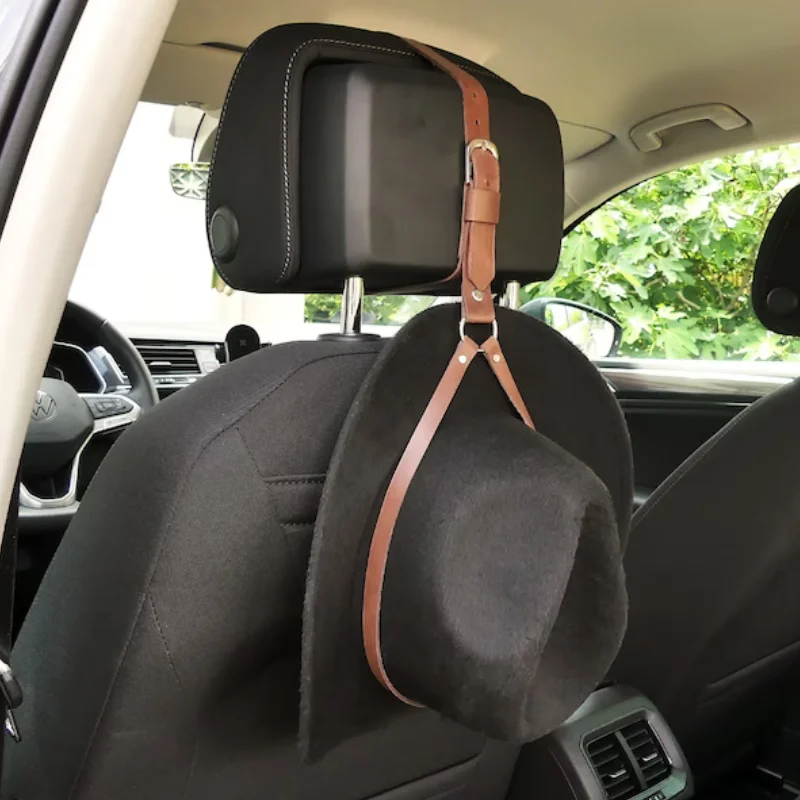 Leather Hat Holder for Truck - Durable & Stylish Storage