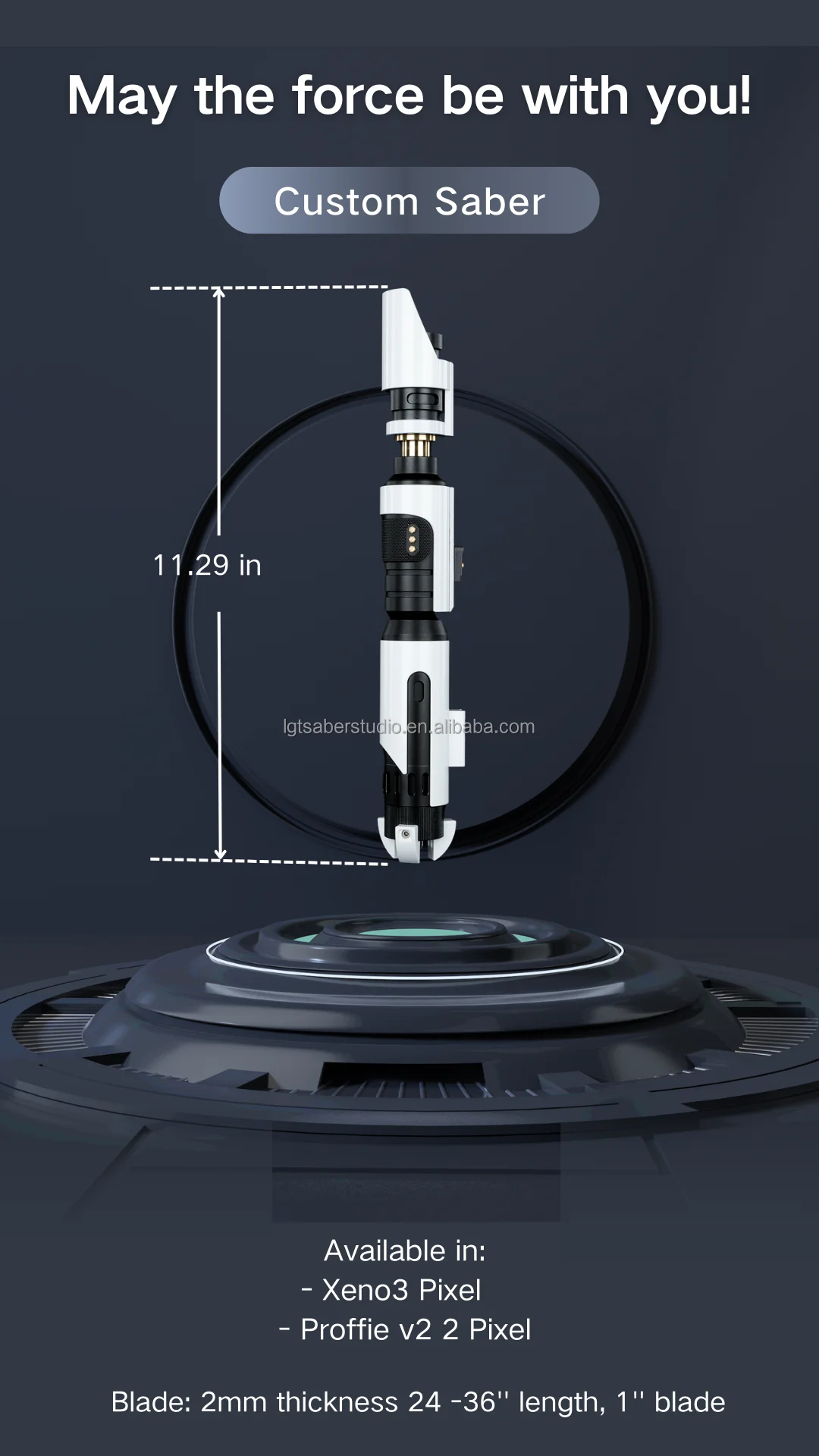 Xenopixel Lightsaber - Customizable LED Saber with Bluetooth